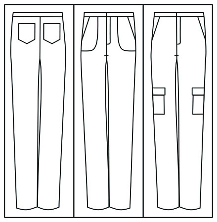 Design Line Shapes On Pants - Beauty Fashioned Simply