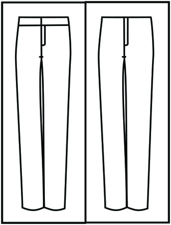 Design Line Shapes On Pants - Beauty Fashioned Simply